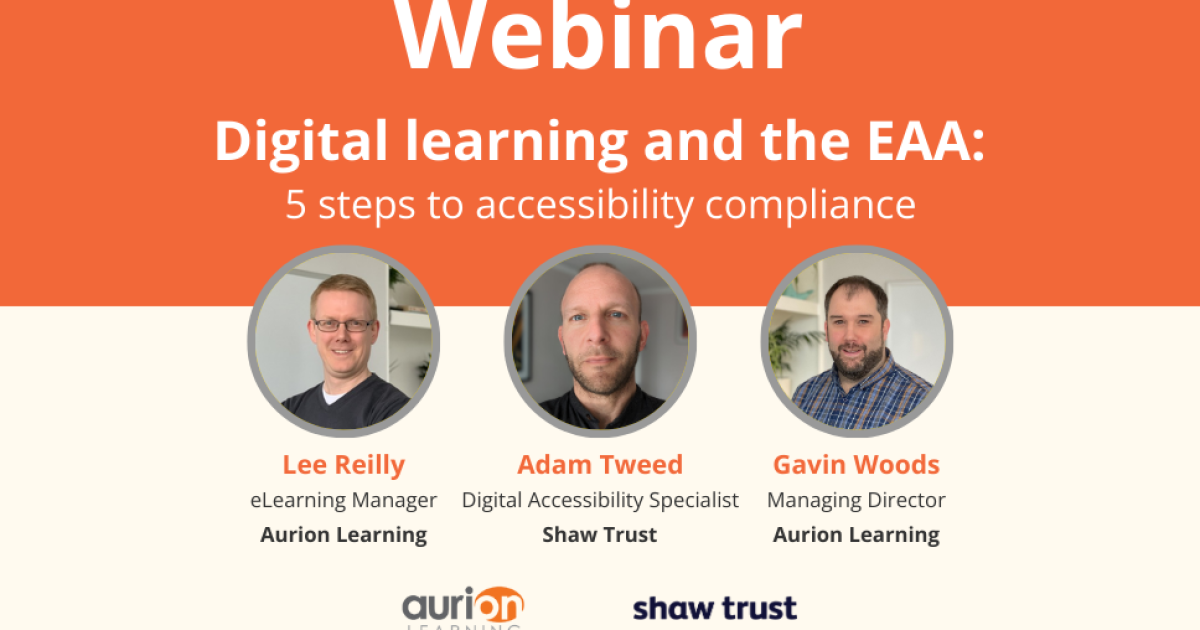 Digital learning and the EAA: 5 steps to… | Aurion Learning